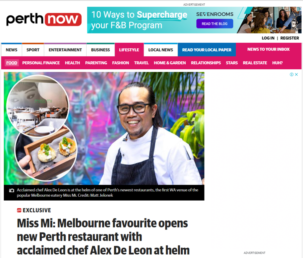 Miss Mi on Perth Now | Cocktail Bar | Asian Restaurant Perth