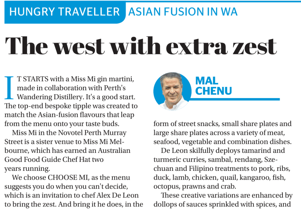 Miss Mi Perth Review | Mal Chenu